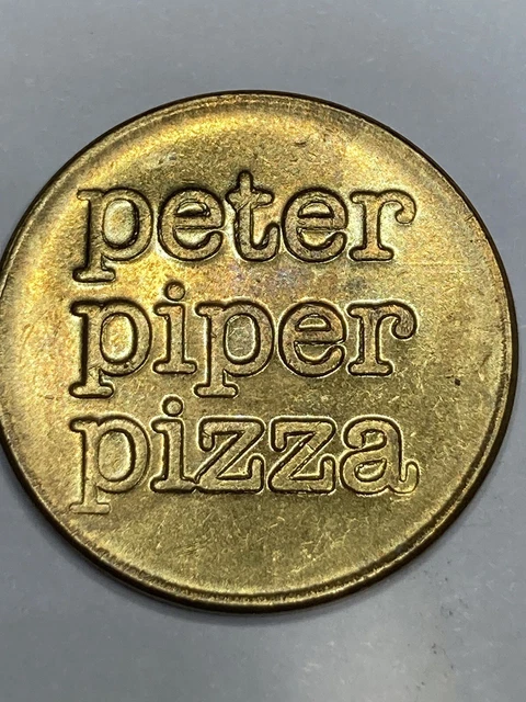 VINTAGE LOGO PETER PIPER PIZZA PROFESSIONALS ARCADE TOKEN OBSOLETE #qc2 ...
