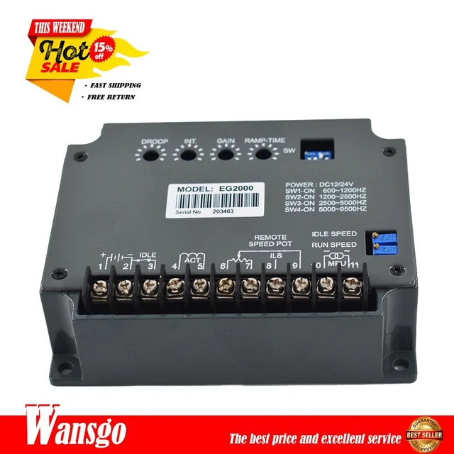 EG2000 UNIVERSAL ELECTRIC Generator Governor Engine Speed Controller US ...