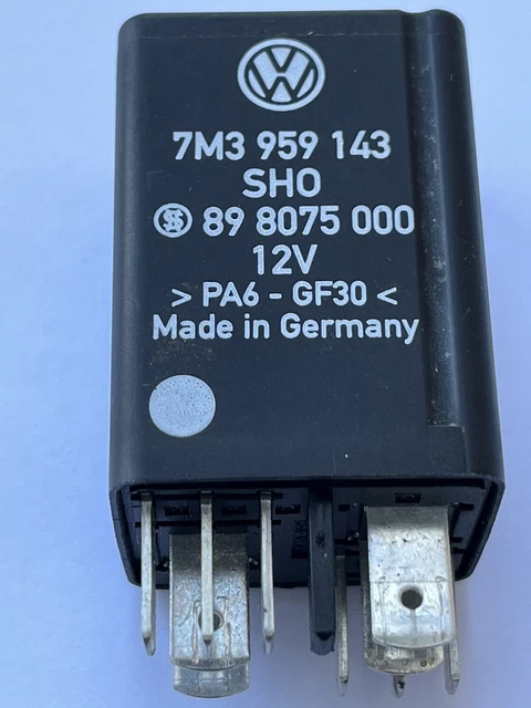 VW AUDI 10 Blade 12V Relay Black 430 / 7M3 959 143 / 89 8075 000 / Pa 6 ...