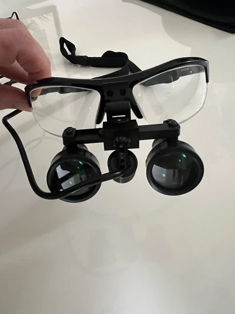 &SHEER VISION& DENTAL loupes, Under Armour frame, black, excellent ...