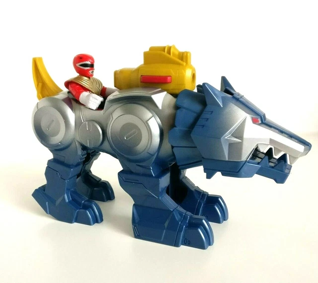 POWER RANGERS IMAGINEXT Red Ranger Figure Plus Wolf Zord Set £14.99 ...