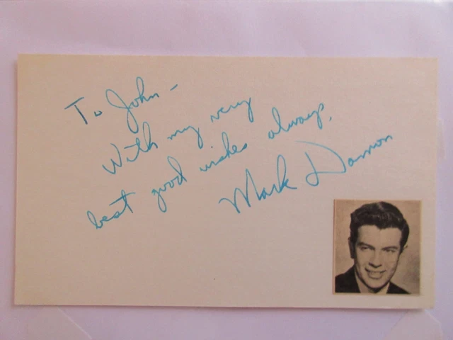 AUTOGRAPHE MARK DAMON sur carte "actr12" EUR 15,00 - PicClick FR