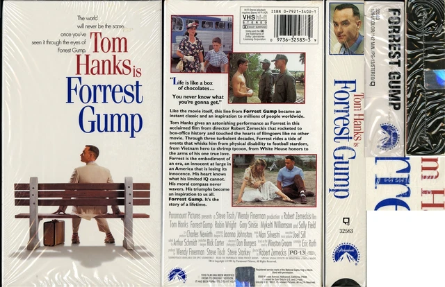 FORREST GUMP VHS Robin Wright Tom Hanks Paramount Video Watermarks New ...