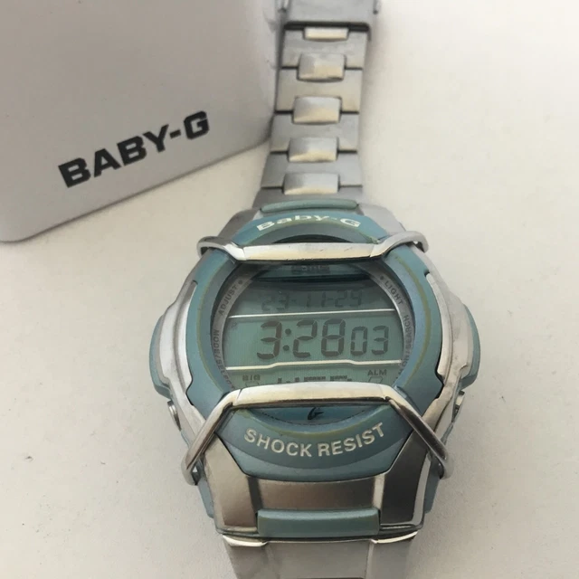 CASIO BABY-G SHOCK resist G-ms Women Watch Stainless Steel Silver tone ...