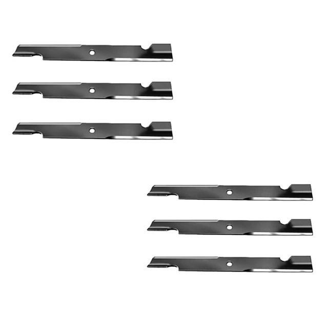 SET OF 6 20 1 2 X 15 16 Notched High Lift Blades Fits Exmark Phaser set-of-6-20-1-2-x-15-16-notched-high-lift-blades-fits-exmark-phaser