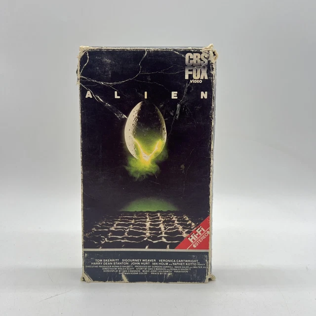 ALIEN ORIGINAL RED Label VHS 1984 CBS Fox Video Horror Sci-Fi Sigourney ...