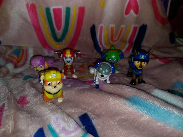 PAW PATROL JET Pack Figure Bundle Rubble Chase Rocky Skye Marshall Zuma ...