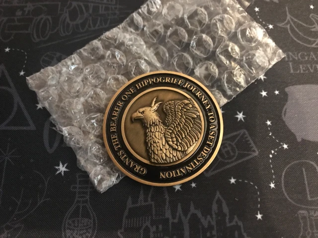 HARRY POTTER GEEK gear buck beak hippogriff flight token double sided ...