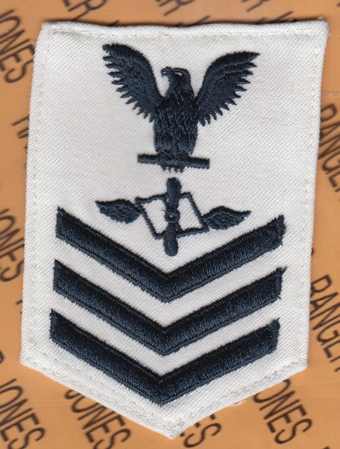 USN NAVY AVIATION Maintenance Admin AX PO-1 E-6 rank rate ~4.25" patch ...