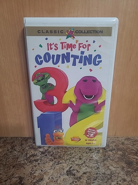 BARNEY: IT'S TIME for Counting (1998) | Home Video Canada CLAMSHELL VHS ...