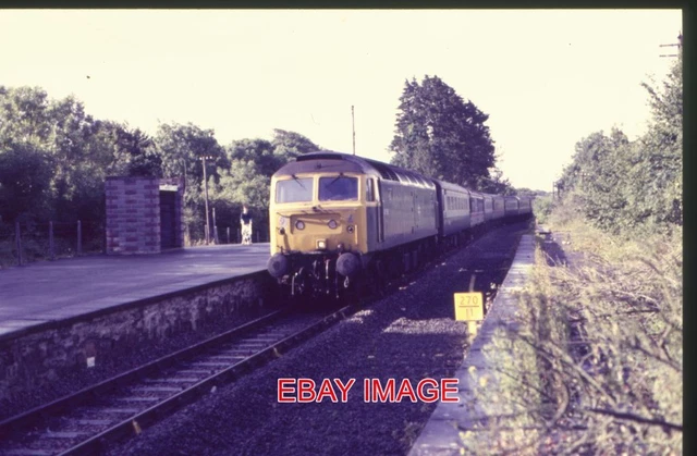 ORIGINAL 35MM SLIDE CLASS 47 LOCO NO 47565 AT SAUNDERSFOOT STATION 7/88 ...