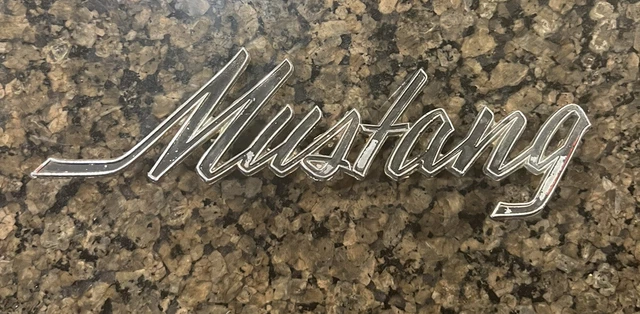 VINTAGE 1969 1970 1971 1972-1973 Ford Mustang Script Fender Emblem $14. ...