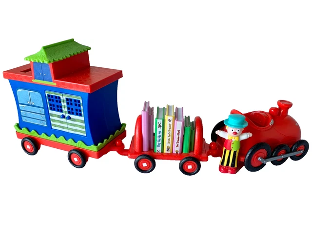 DRIVER DAN STORY Train Golden Bear 2011 Toy With Books & Elc Clown ...