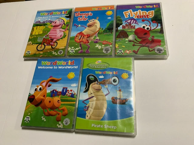 LOT 5 WORD World PBS Kids N Circle DVDs Pirate Sheep Flying Ant Sheep's ...