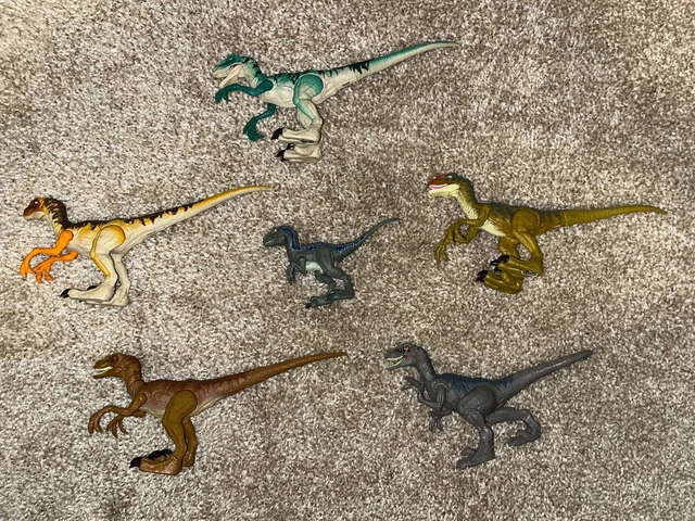 MATTEL JURASSIC WORLD Park Velociraptor Raptor Attack Pack Legacy Bébé ...