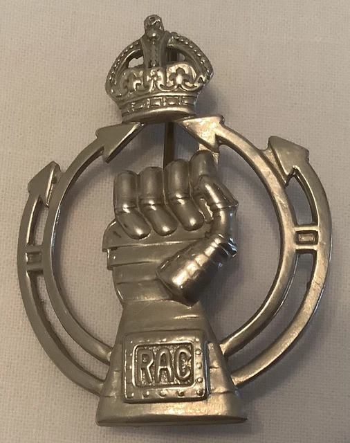 ROYAL ARMOURED CORPS RAC Original British Army Cap Badge £7.50 ...