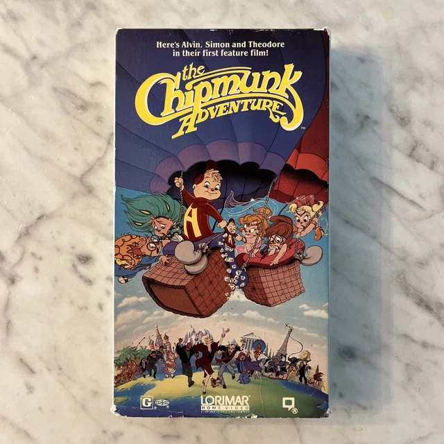 THE CHIPMUNK ADVENTURE VHS (Lorimar, 1987) Cartoon 1st Edition Rare ...