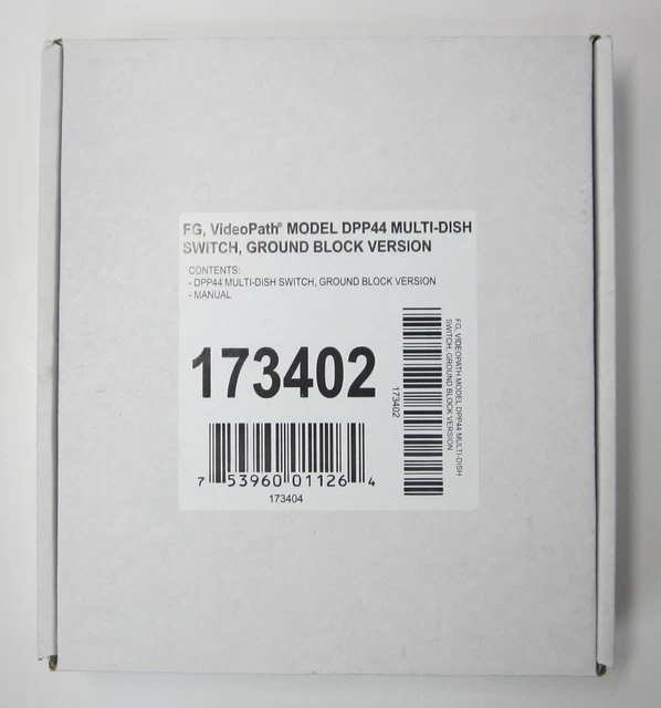 VIDEOPATH DPP44 MULTI-DISH Switch Ground Block Version w/ Manual Bell ...