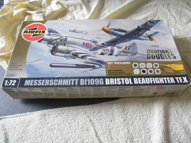 VENDS MAQUETTE AVION messerschmitt avec beaufighter airfix 1/72 ref ...