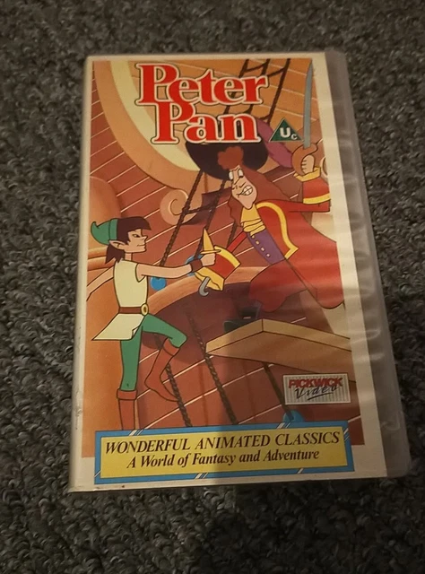 PETER PAN ANIMATED Classic Collection Pickwick Pal Vhs Video Kids ...