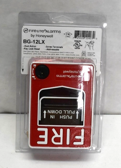HONEYWELL FIRE-LITE ALARMS Dual Action Addressable Pull Station Key ...