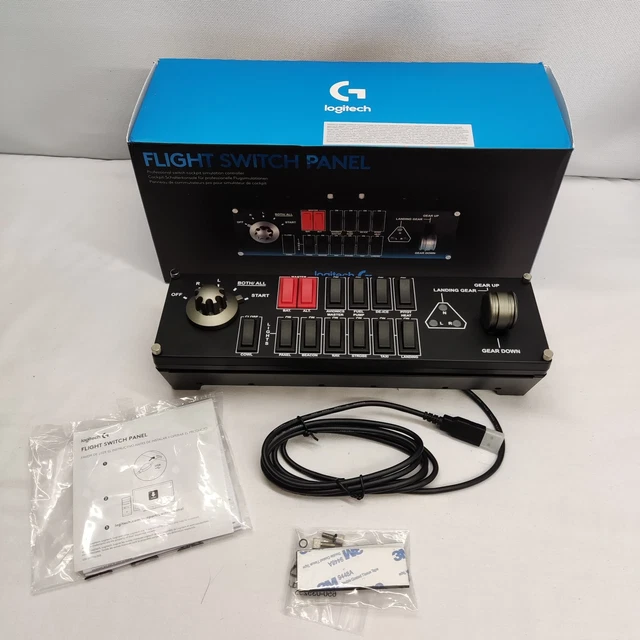 LOGITECH FLIGHT SWITCH Panel Professional Switch Cockpit Simulation ...