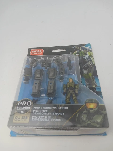 MEGA CONSTRUX HALO Pro Builders Mark 1 Prototype Exosuit Figure Set £12 ...