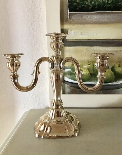 ALT ANTIK? ART Déco Lutz&Weiß versilbert Kerzenständer Kerzenleuchter EUR 79,00 - PicClick DE