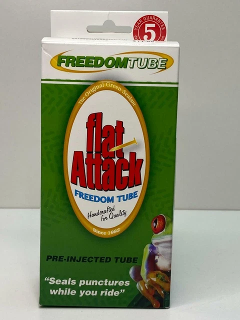 NEW FLAT ATTACK FREEDOM TUBE 26 x 1.75-2.125' Schrader valve $11.19 ...