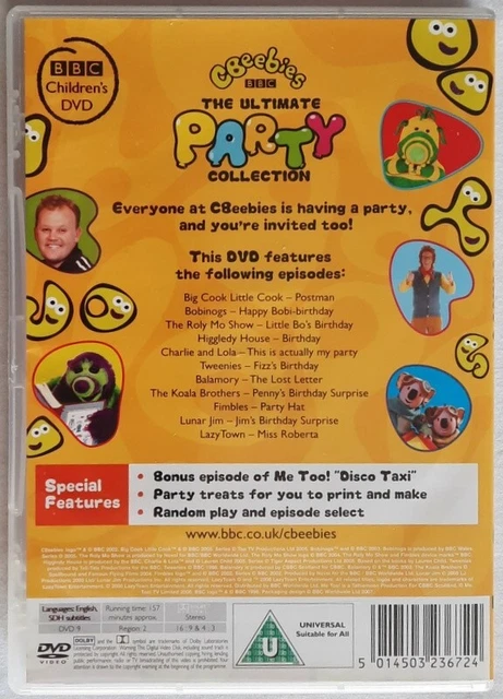 CBEEBIES - THE Ultimate Party Collection - Reg 2 Bbc Dvd £4.99 ...