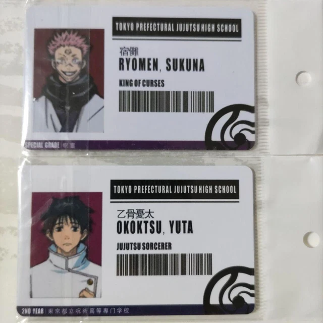 JUJUTSU KAISEN JUJUTUKAISEN Kento Nanami Yuta Okkotsu Student Id Card ...