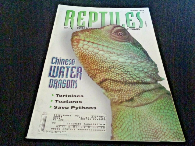 REPTILES MAGAZINE 1994 Amphibians Chinese Water Dragons Tortoises Savu ...