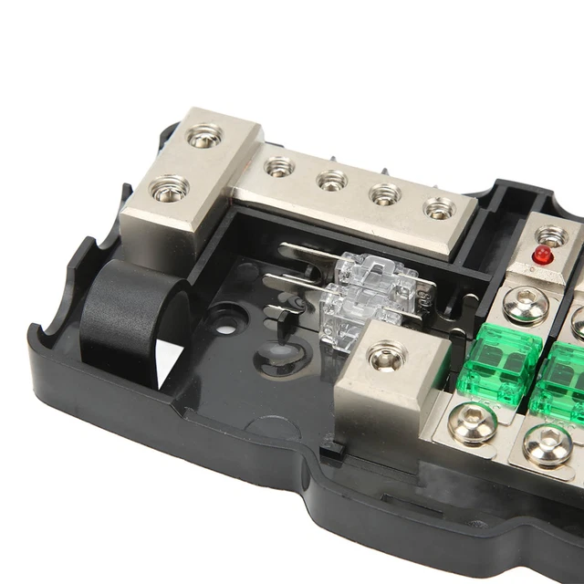 NEW FUSED POWER Distribution Block 4 Way Distribution Fits For Cars ...