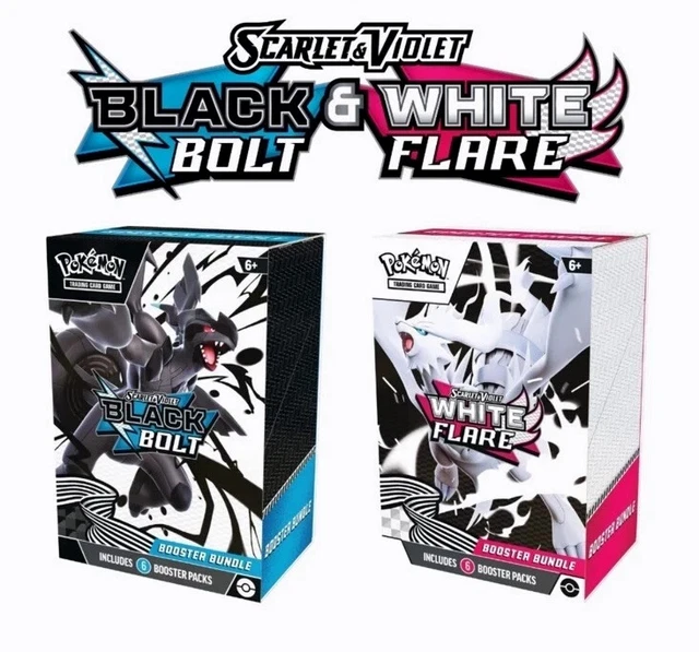 PRESALE - POKÉMON TCG White Flare/Black Bolt Booster Bundle PAIR $145. ...