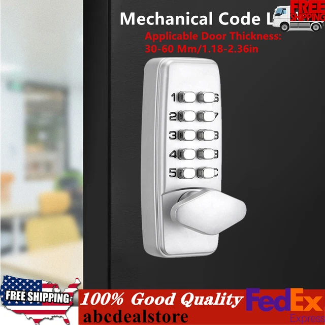 MECHANICAL DOOR LOCK Keyless Knob Keypad Digital Push Button Password ...