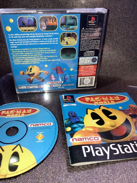 PAC-MAN WORLD (PS1) sans jaquette avant PAL Version francaise Sony EUR ...