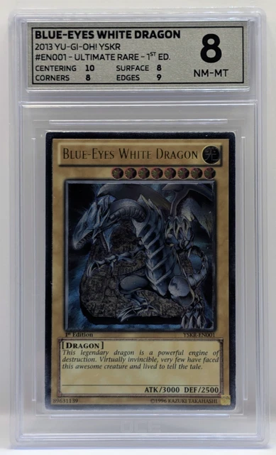 BLUE-EYES WHITE DRAGON 1st Edition YSKR-EN001 OCE 8 Yugioh TCG Card ...