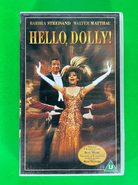 HELLO, DOLLY (VHS 1969) Barbra Streisand, Walter Matthau, Comedy - 1990 ...
