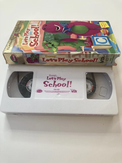 VINTAGE BARNEY LET’S Play School VHS Classic Collection 50 Minutes ...
