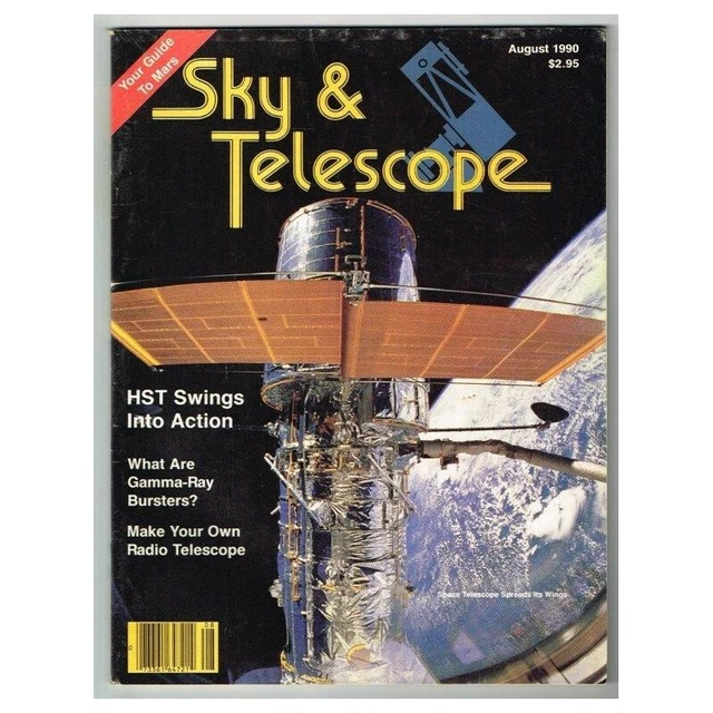 SKY & TELESCOPE Magazine August 1990 mbox792 HST Swings into Action EUR ...