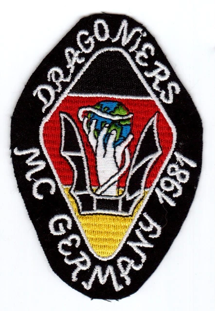ORIGINAL ABZEICHEN MC Dragoniers Germany 1981 Motorradclub Patch ...