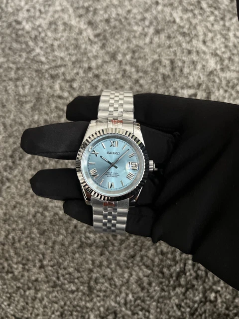 SEIKO “ICE BLUE Roman” DJ Mod Watch 36mm $388.00 - PicClick CA