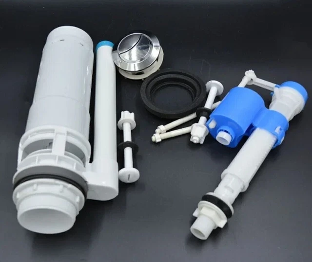 UNIVERSAL CISTERN REPAIR Kit - Toilet Dual Push Flush System UK £11.78 ...