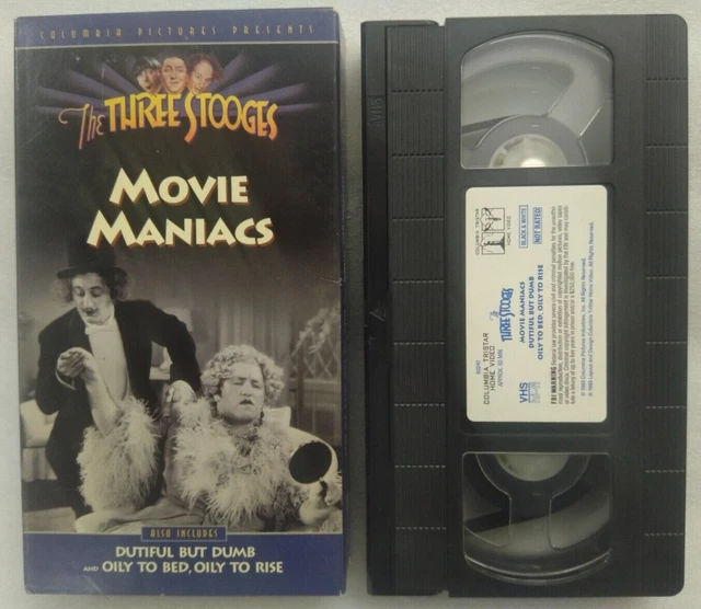 VHS THE THREE Stooges - Movie Maniacs (VHS, 1993) EUR 12,35 - PicClick FR