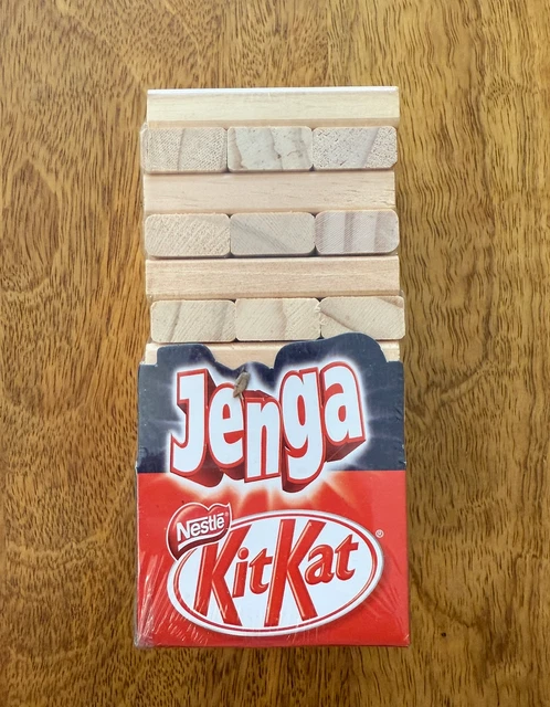 RARE MINI JENGA Parker Hasbro Nestle Kitkat 2004 Promotional Family Fun ...