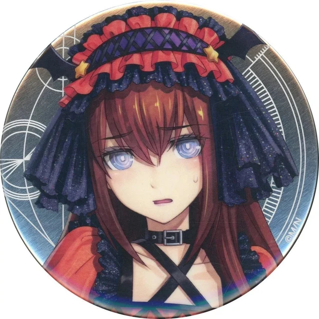 PIERRES ; JEU d'insignes en métal Gate Makise Kurisu Upa 75 mm 56 mm ...