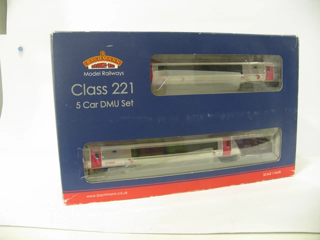 BACHMANN 36-628 TRIEBZUG Class 221 5 Car Emu 221135 Arriva Cross County ...