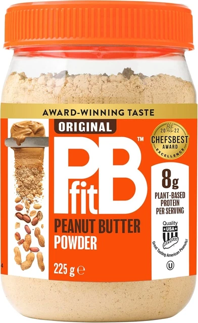 PBFIT PEANUT BUTTER Powder - 87% Less Fat, High Protein, Gluten Free ...