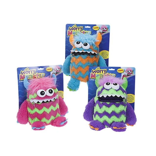 WORRY MONSTER PLUSH Toy - 3 Assorted Colours £16.20 - PicClick UK