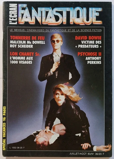 L'ÉCRAN FANTASTIQUE N°36 Juillet 1983 Revue Cinéma David Bowie Psychose ...